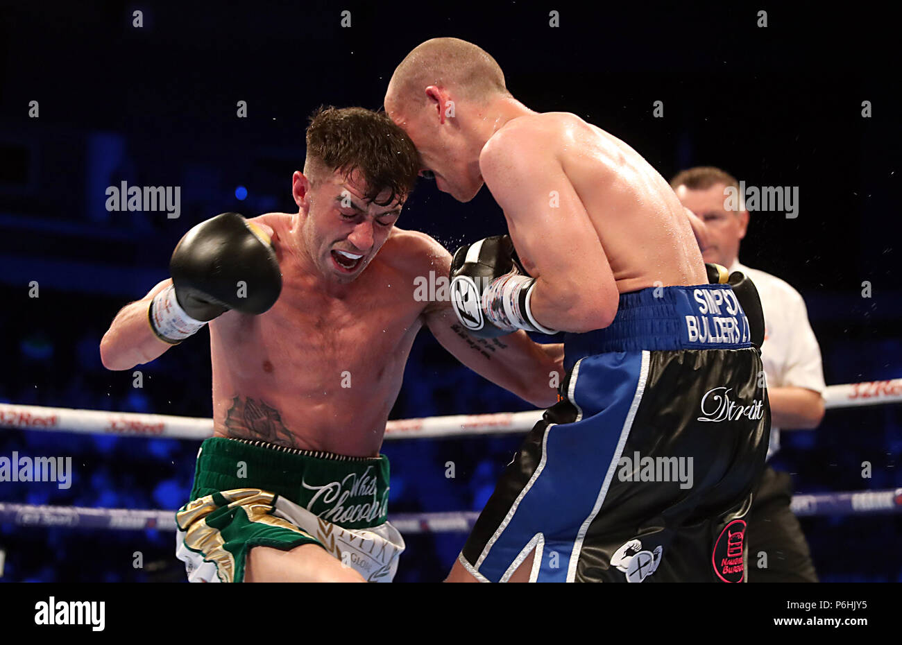Tyrone McCullagh (left) and Joe Ham during the Celtic Super ...