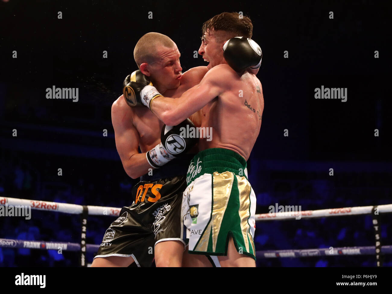 Tyrone McCullagh (right) and Joe Ham during the Celtic Super ...