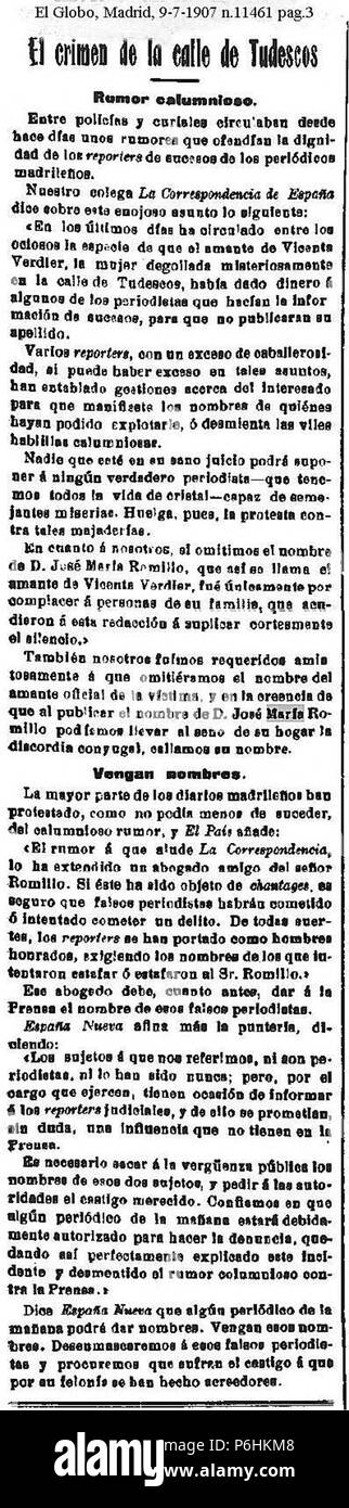 El rumor hi-res stock photography and images - Alamy