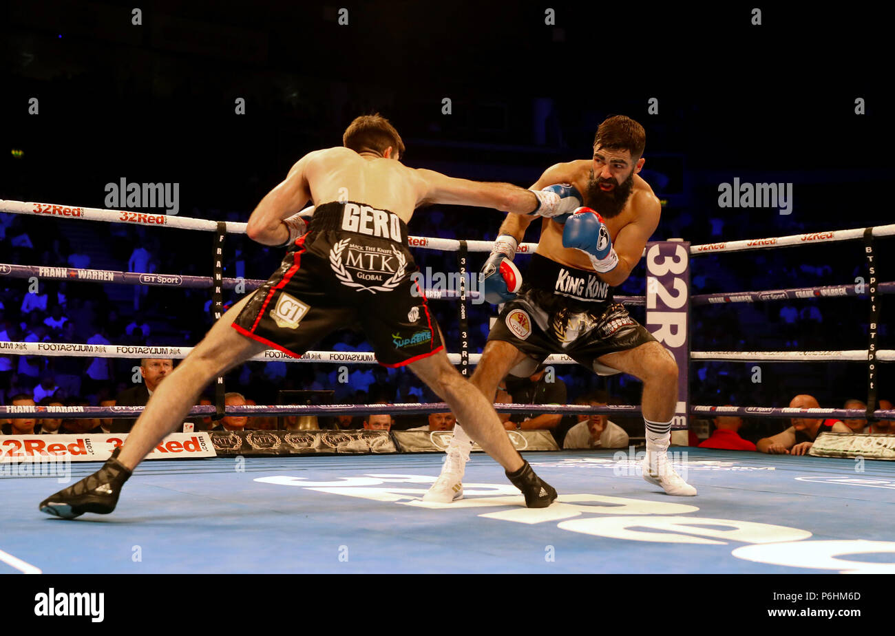 Declan Geraghty (left) and Jono Carroll during the IBF Intercontinental ...