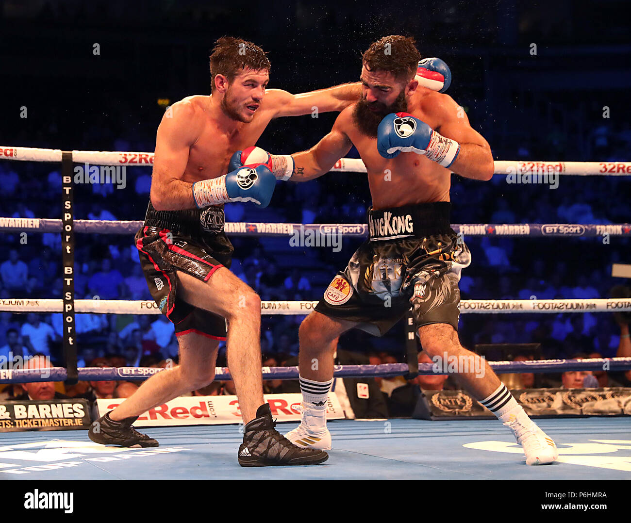 Declan Geraghty (left) and Jono Carroll during the IBF Intercontinental ...