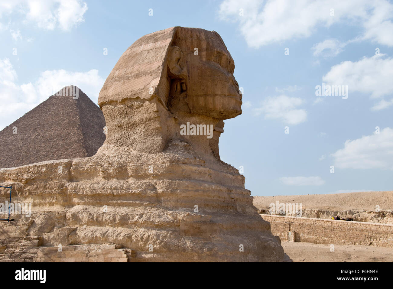 The Great Sphinx of Giza, a mythical creature with a lion’s body and ...