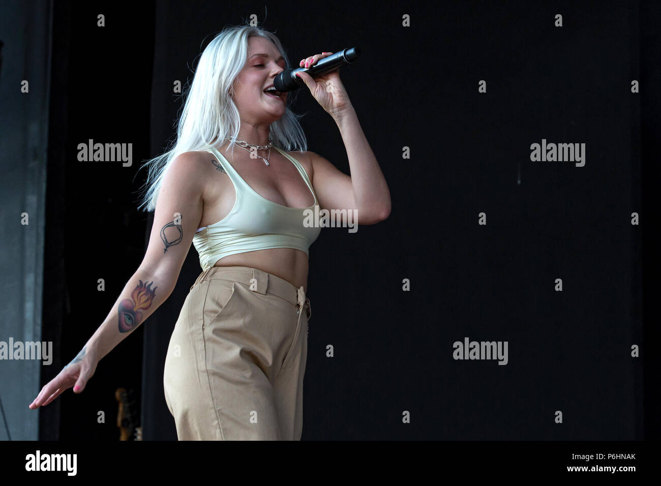 Tove Lo performing at Liseberg amusement park in Gothenburg, Sweden ... Tove Lo performing at Liseberg amusement park in Gothenburg, Sweden ...