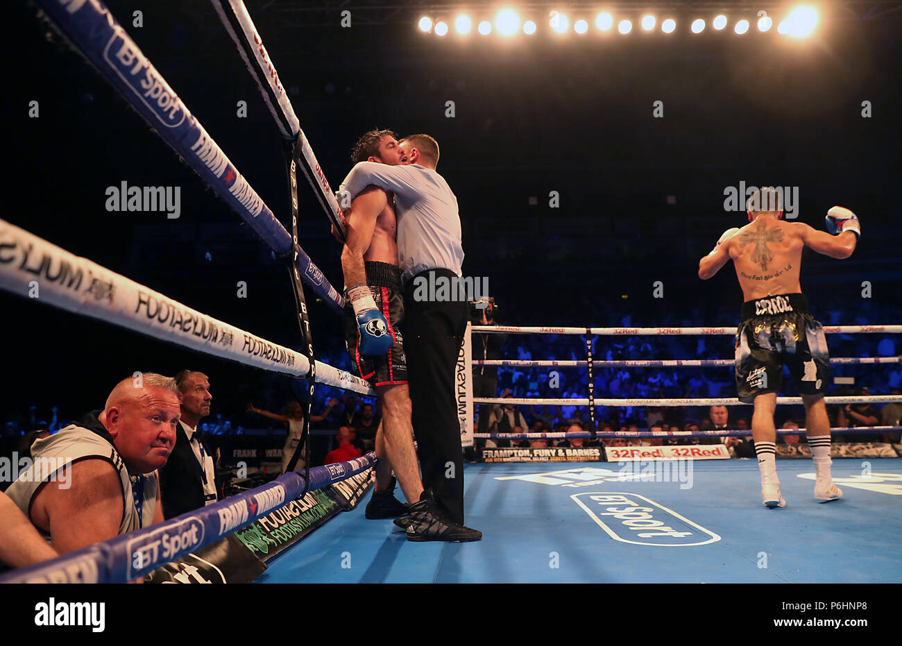 Declan Geraghty (left) and Jono Carroll during the IBF Intercontinental ...