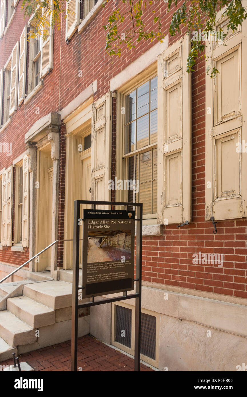 Edgar allan poe house museum hi-res stock photography and images - Alamy