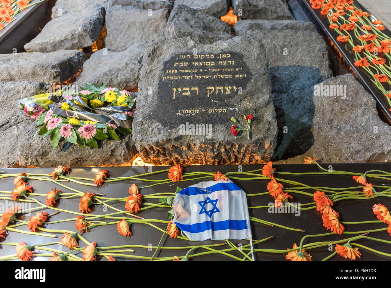 Israel, Tel Aviv-Yafo - 18 April 2018: Monument marking the site of the ...
