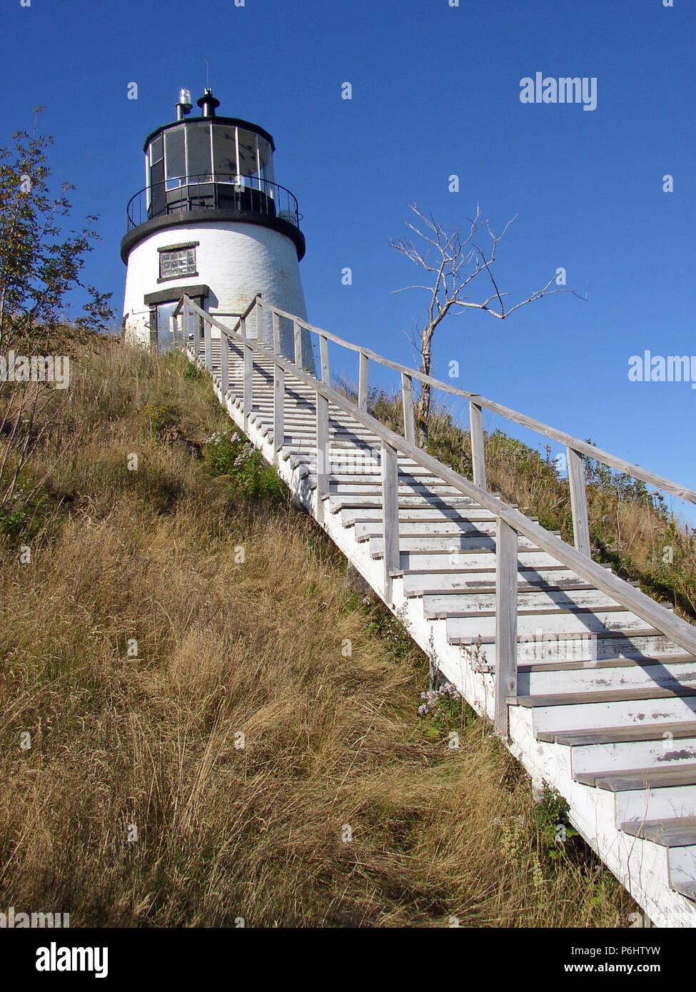 Owl's Head Lighthouse Stock Photo - Alamy