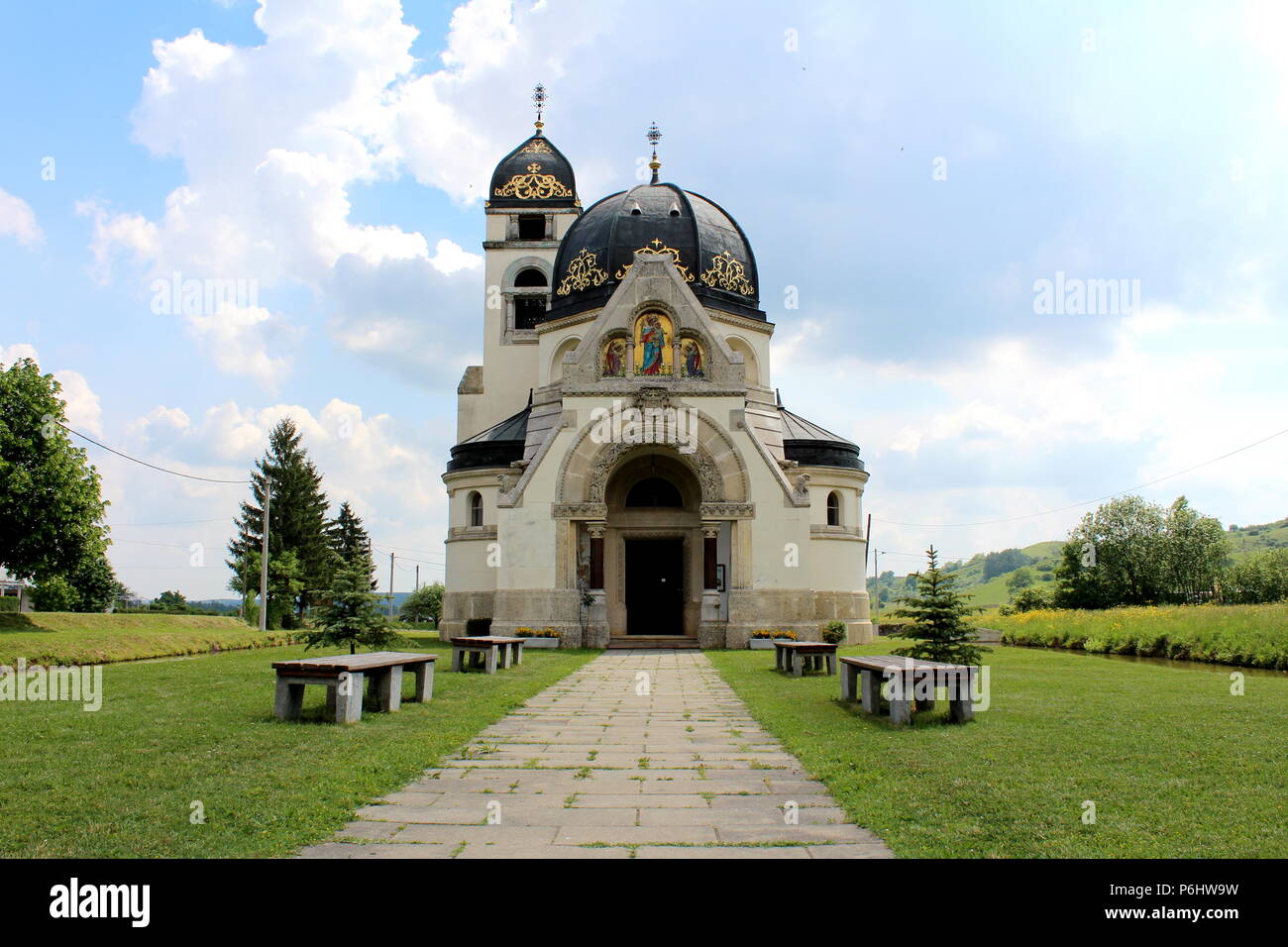 Greek Catholic Church of the Annunciation in Croatia, front view of ...
