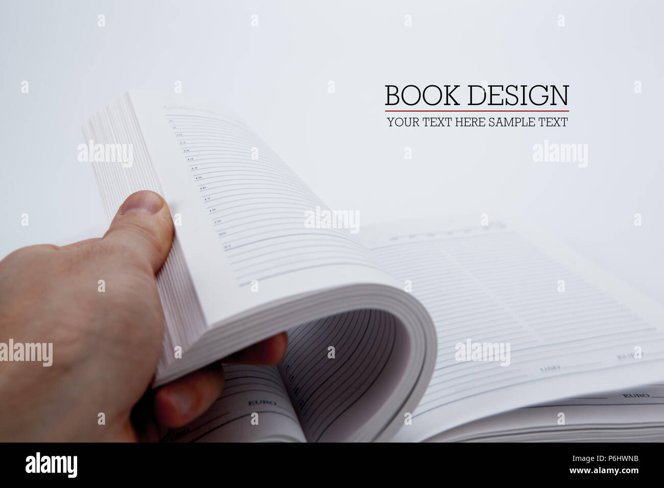 Finger book pages hi-res stock photography and images - Alamy