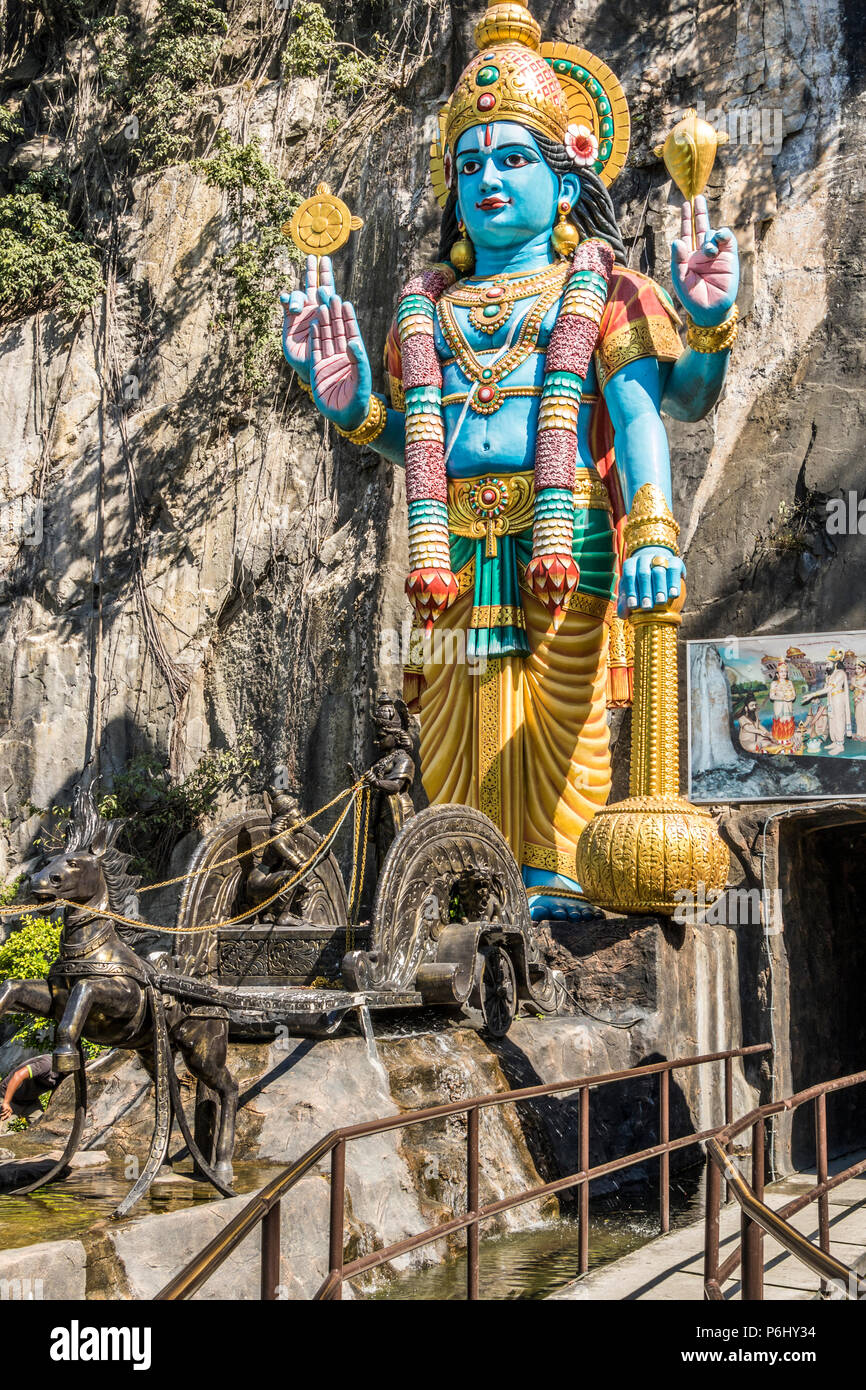 Batu Caves in Kuala Lumpur Malaysia with their spectacular towering ...
