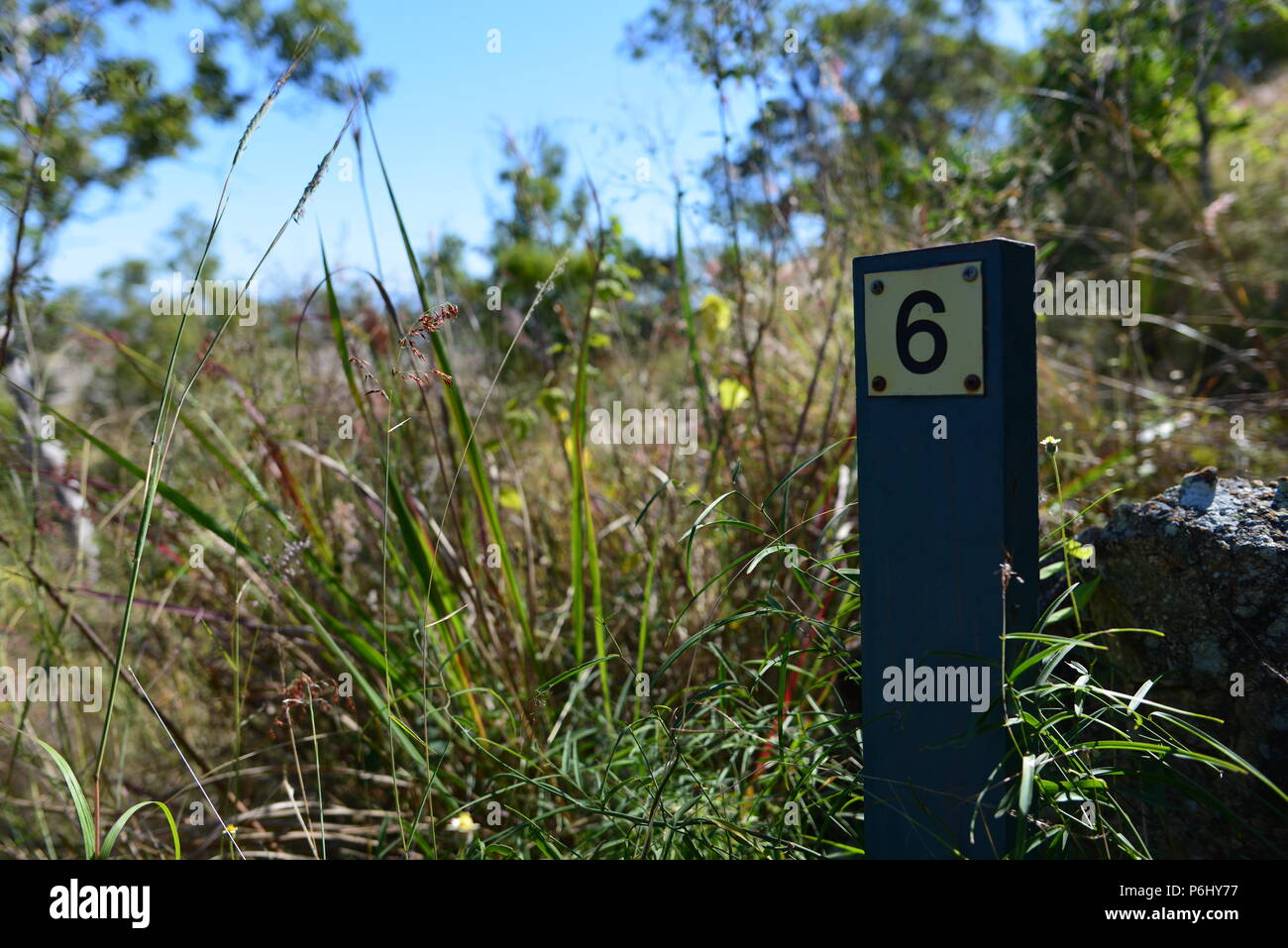 Number 6 sign signage indicator hi-res stock photography and images - Alamy