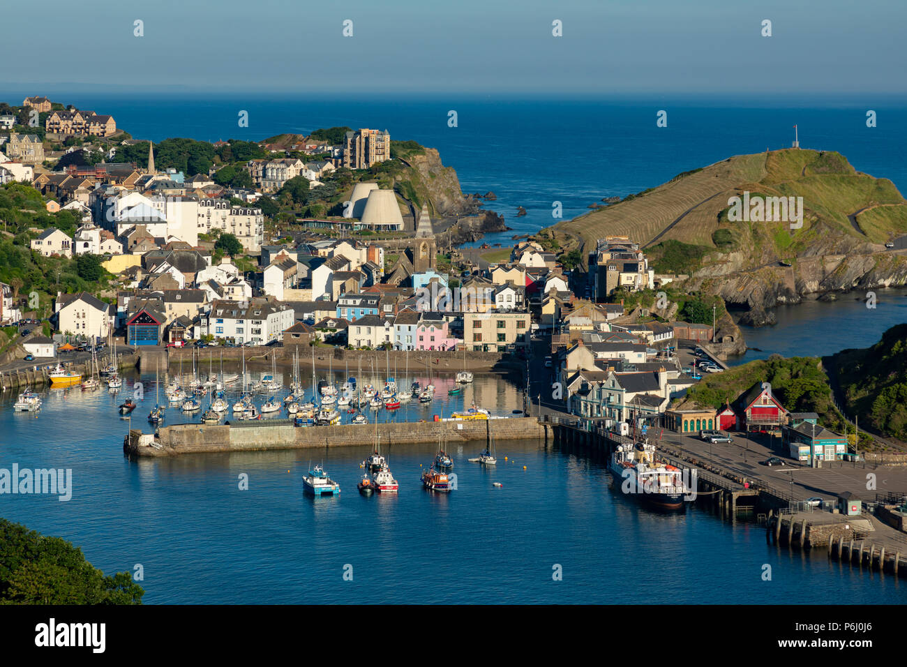 Ilfracombe Devon England June 27, 2018 View overlooking Ilfracombe from ...