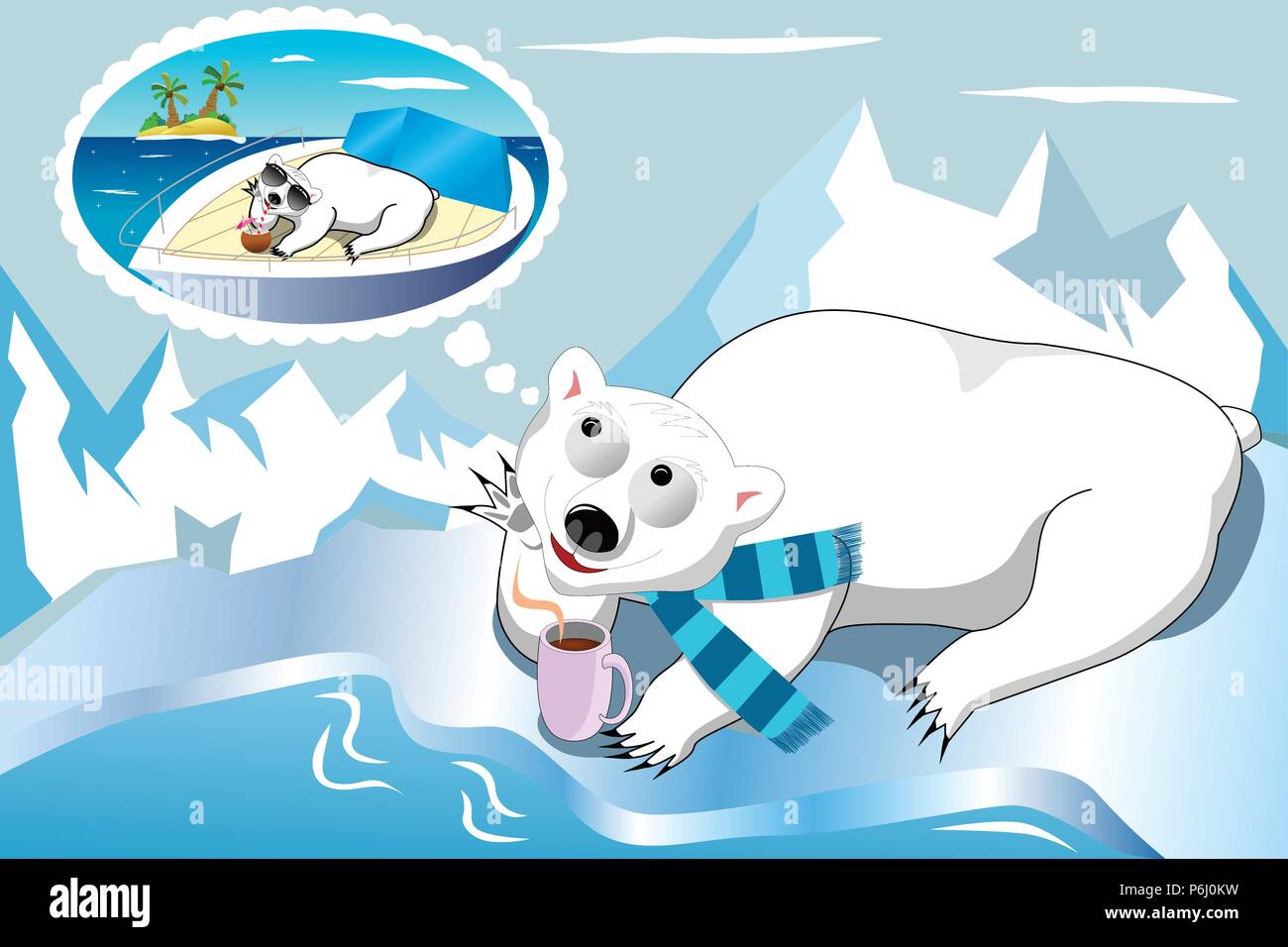 Polar bear drinking water hi-res stock photography and images - Alamy