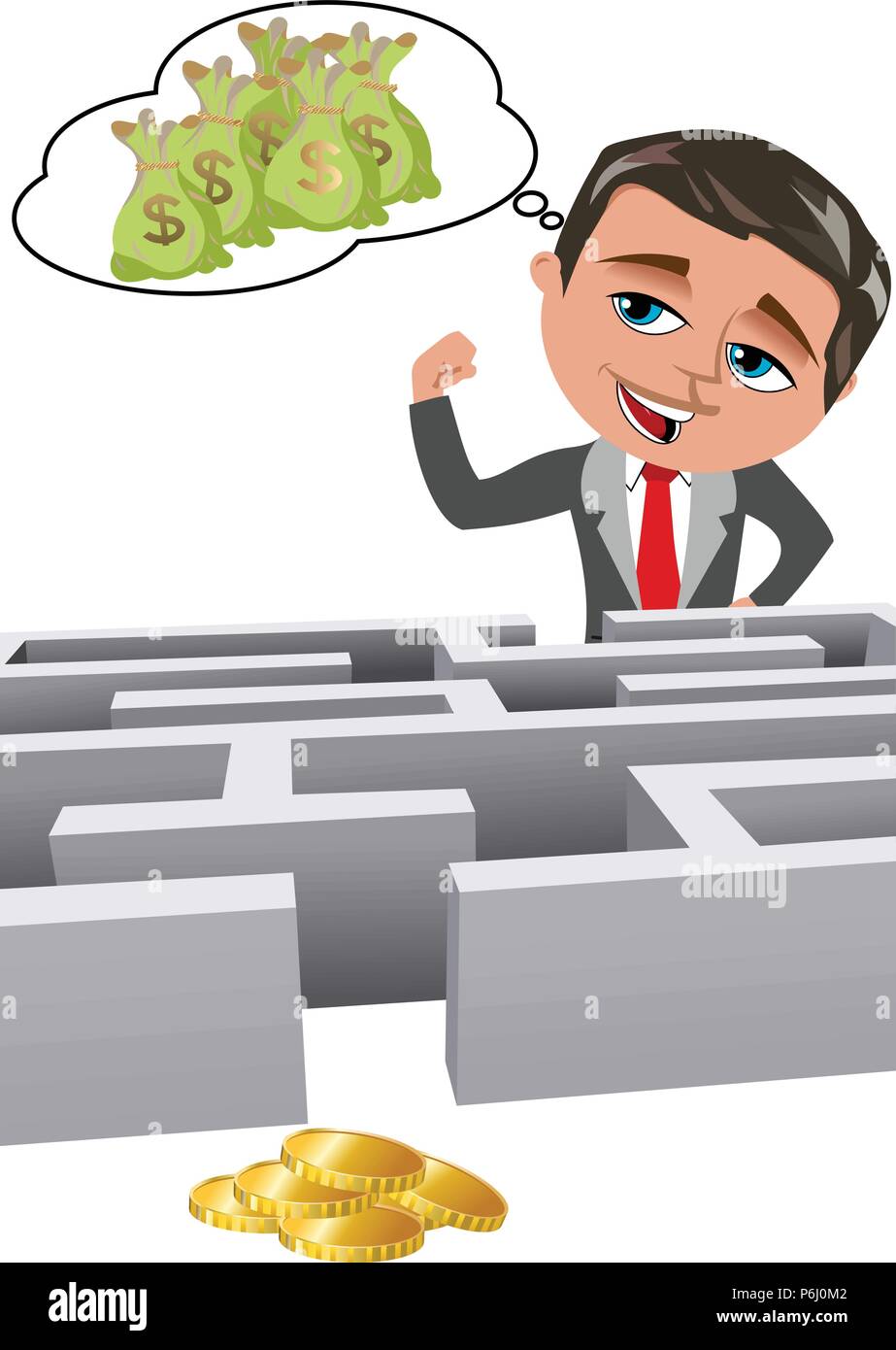 High expectation cartoon Stock Vector Images - Alamy