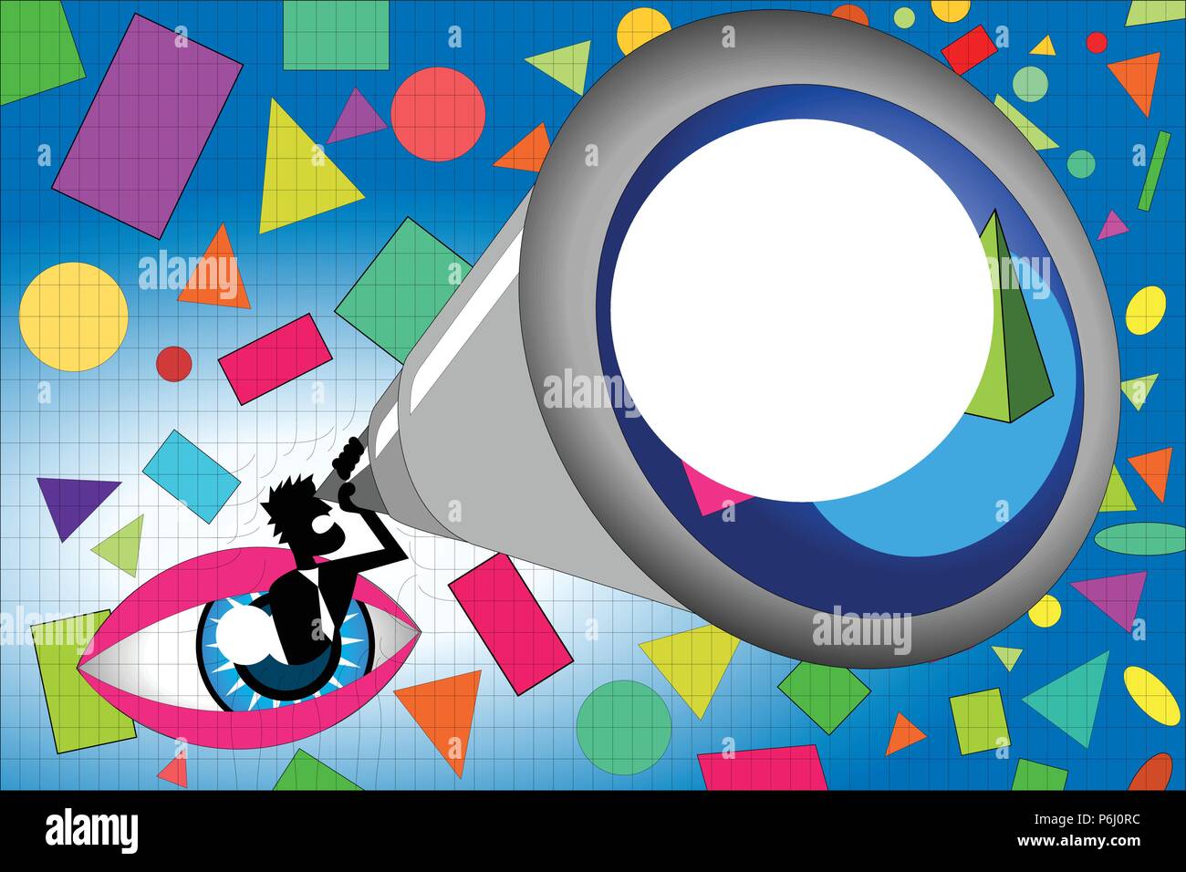 Finding Business Innovation Vision Beyond Limits Stock Vector Image ...