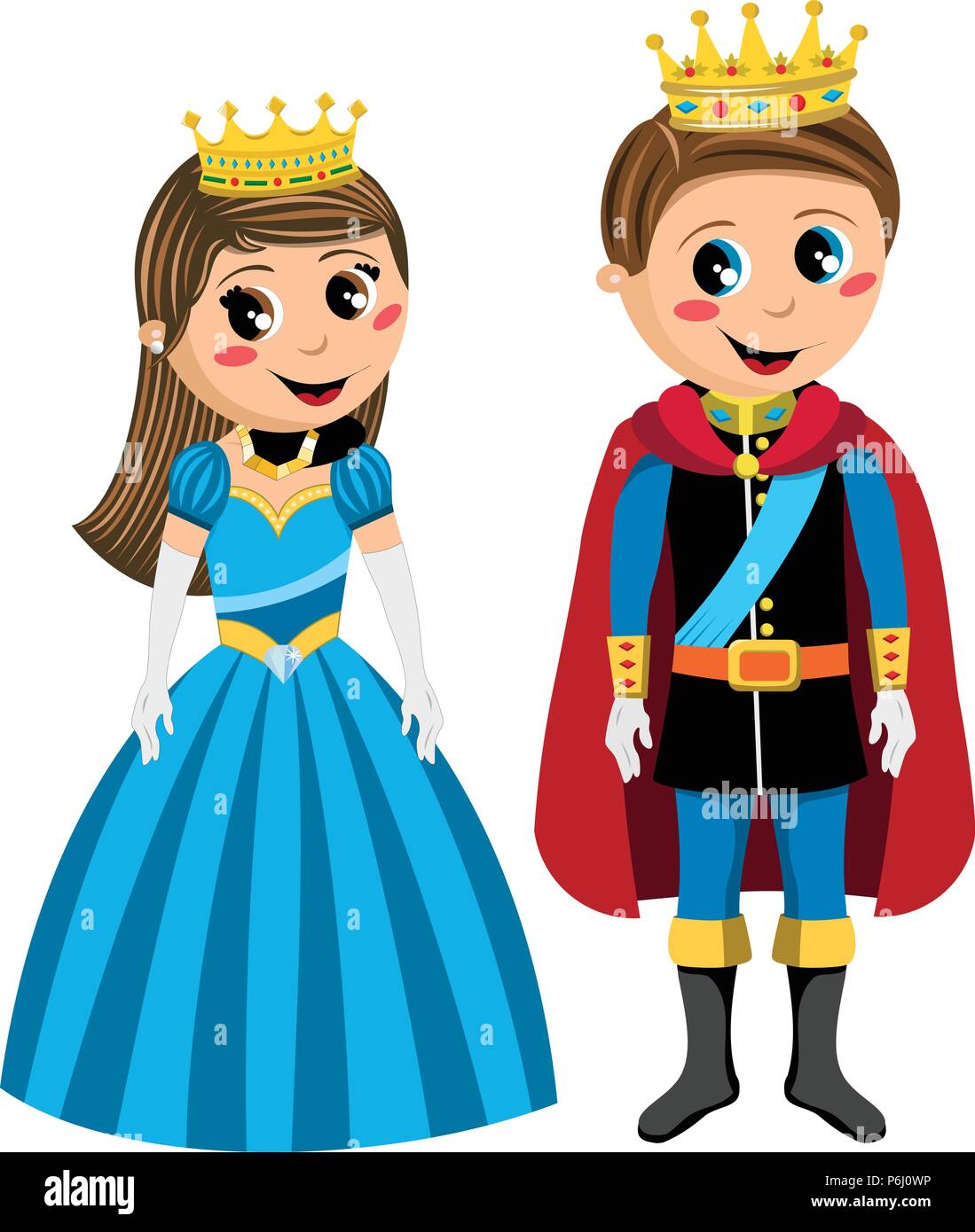 Carnival prince princess Stock Vector Images - Alamy