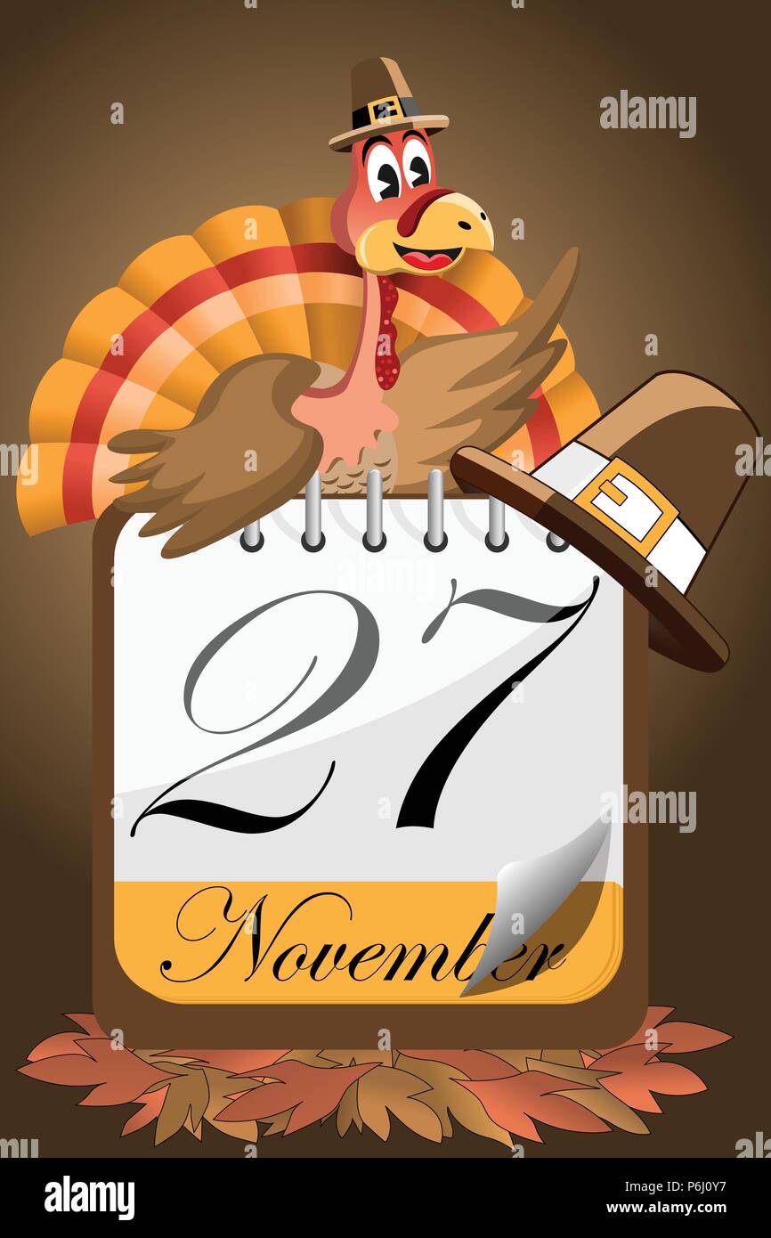 Thanksgiving Calendar Clipart