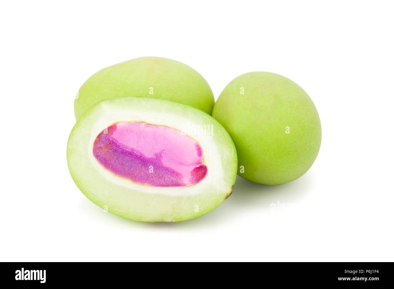 Plum Mango or Marian Plum fruits (Bouea macrophylla Griffith) isolated ...