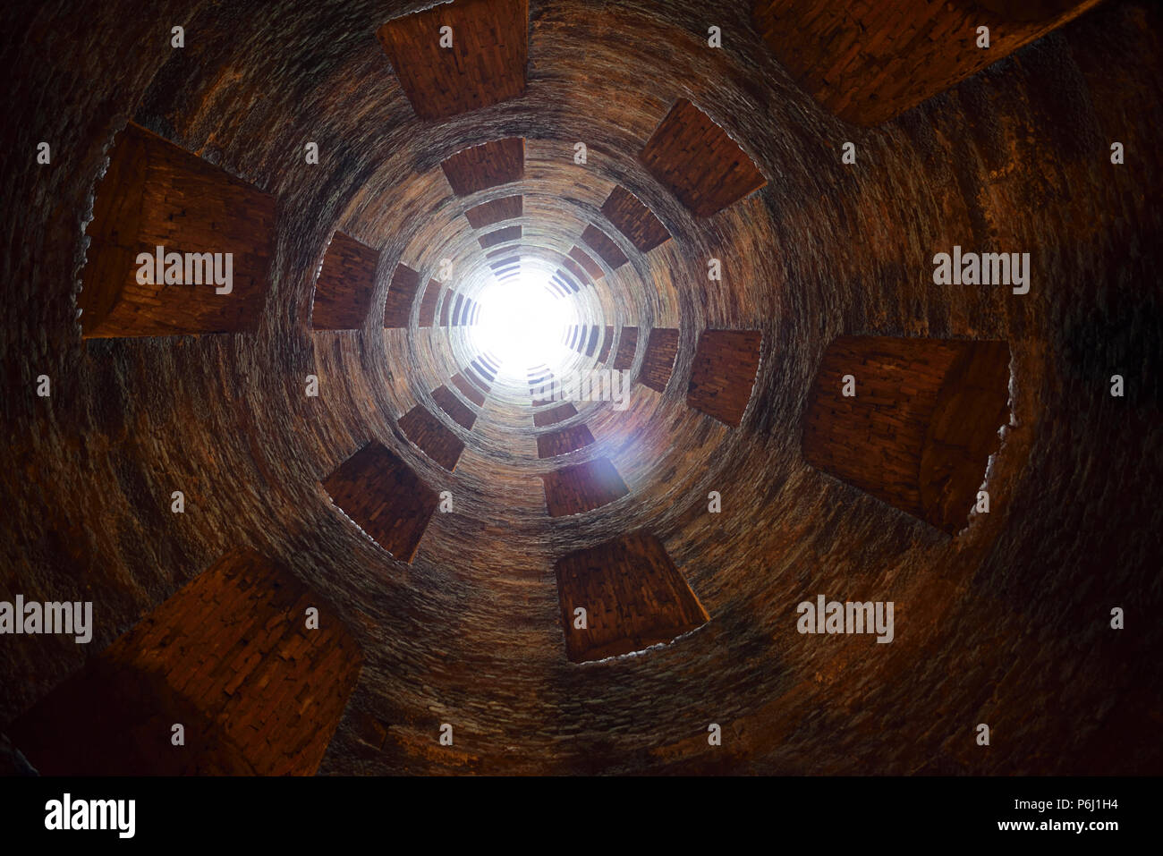St. Patrick's well, Orvieto, Italy. Historic well. Great engineering ...