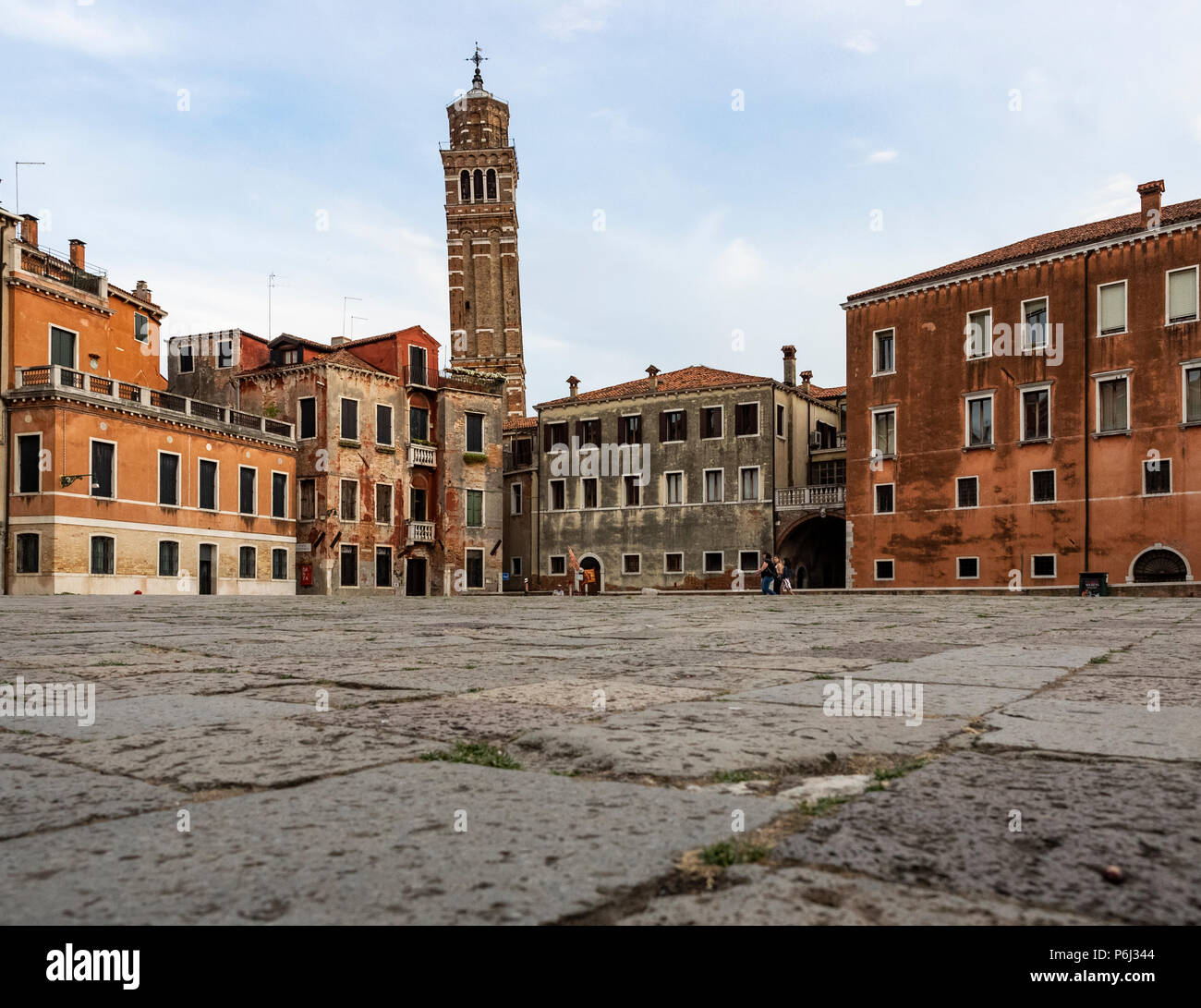Plaza in Venice Stock Photo - Alamy