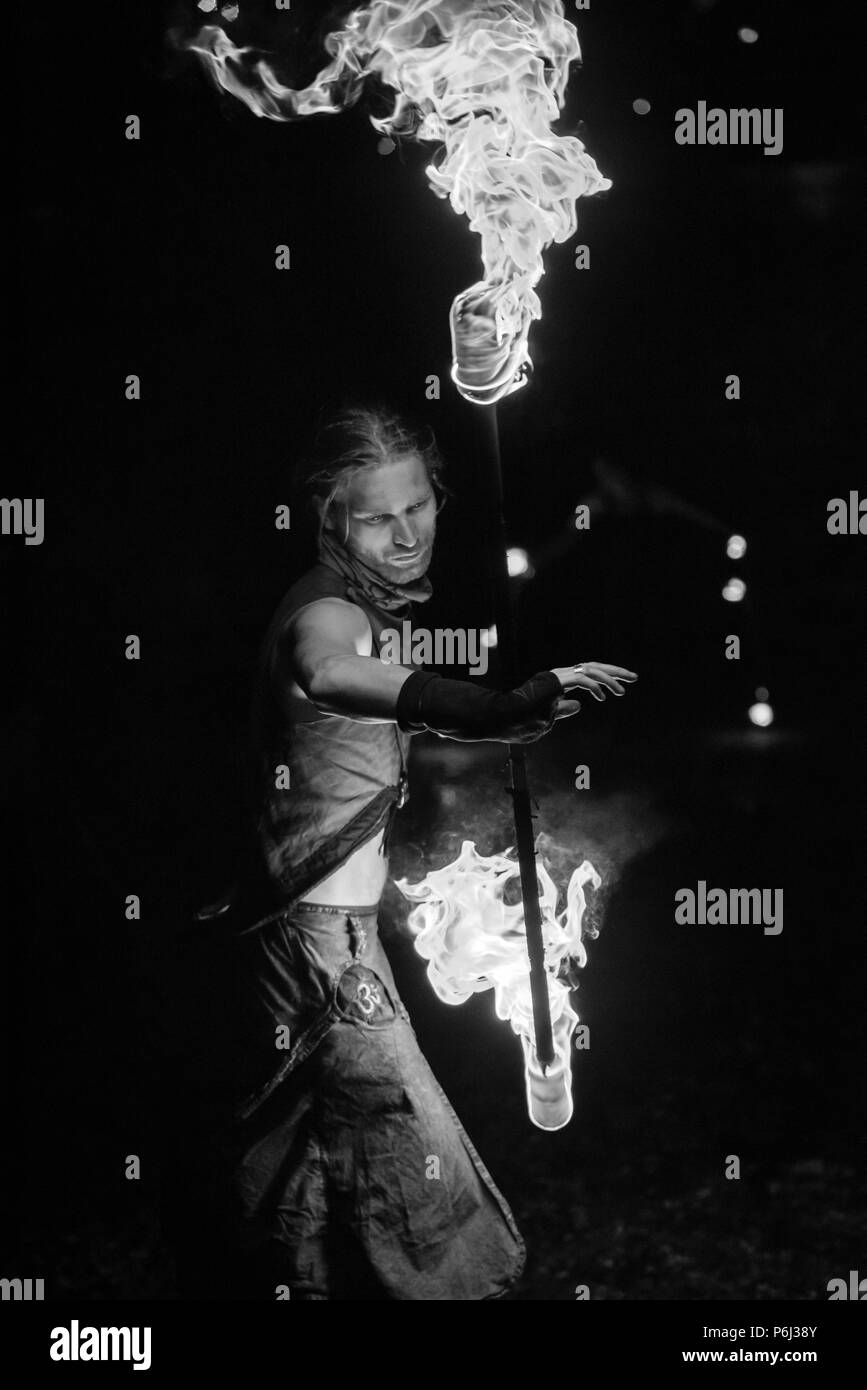 Poi spinners hi-res stock photography and images - Alamy