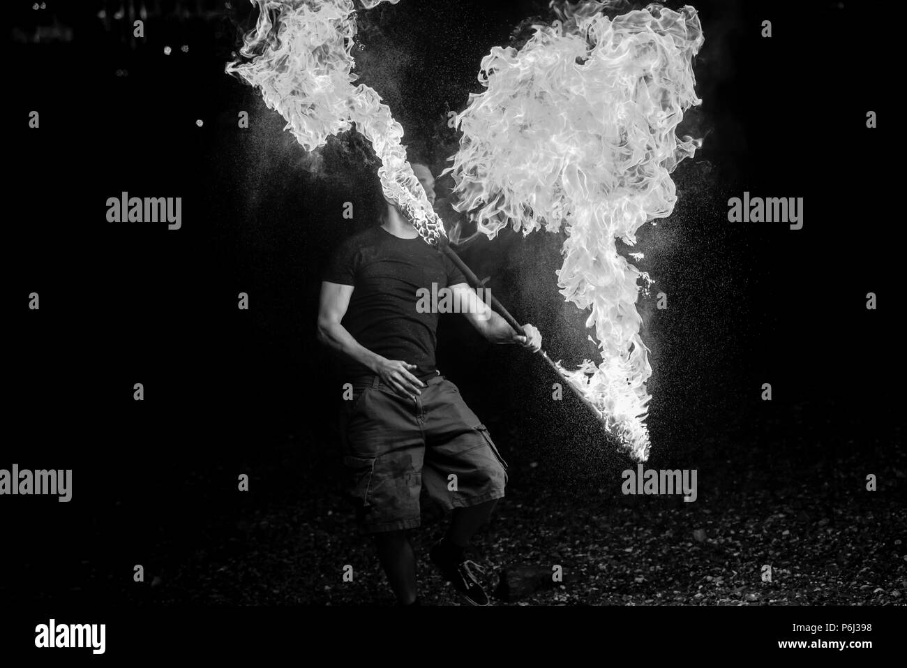 Poi spinners hi-res stock photography and images - Alamy