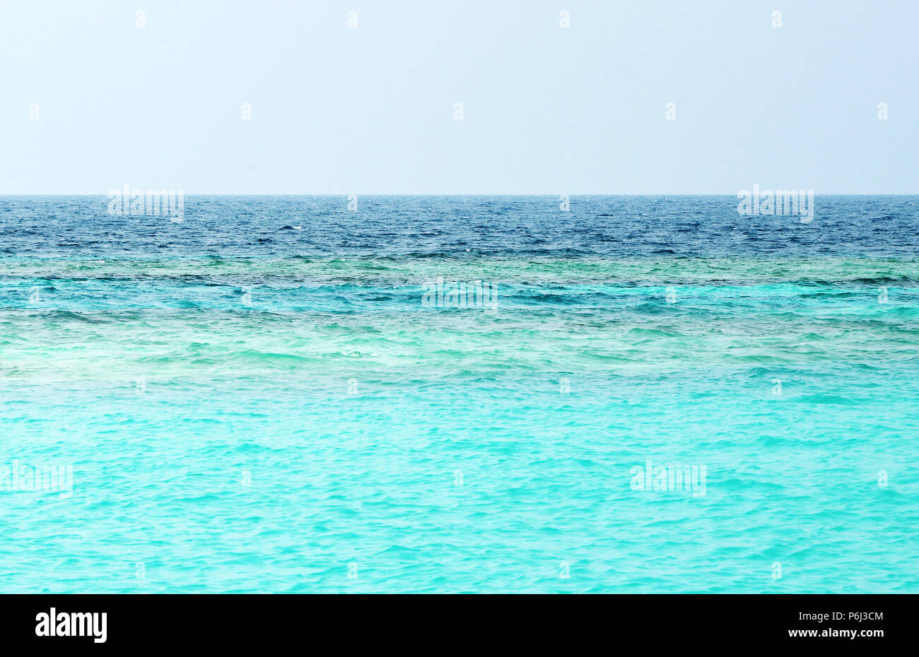 Ocean water colors in Maldives Stock Photo - Alamy