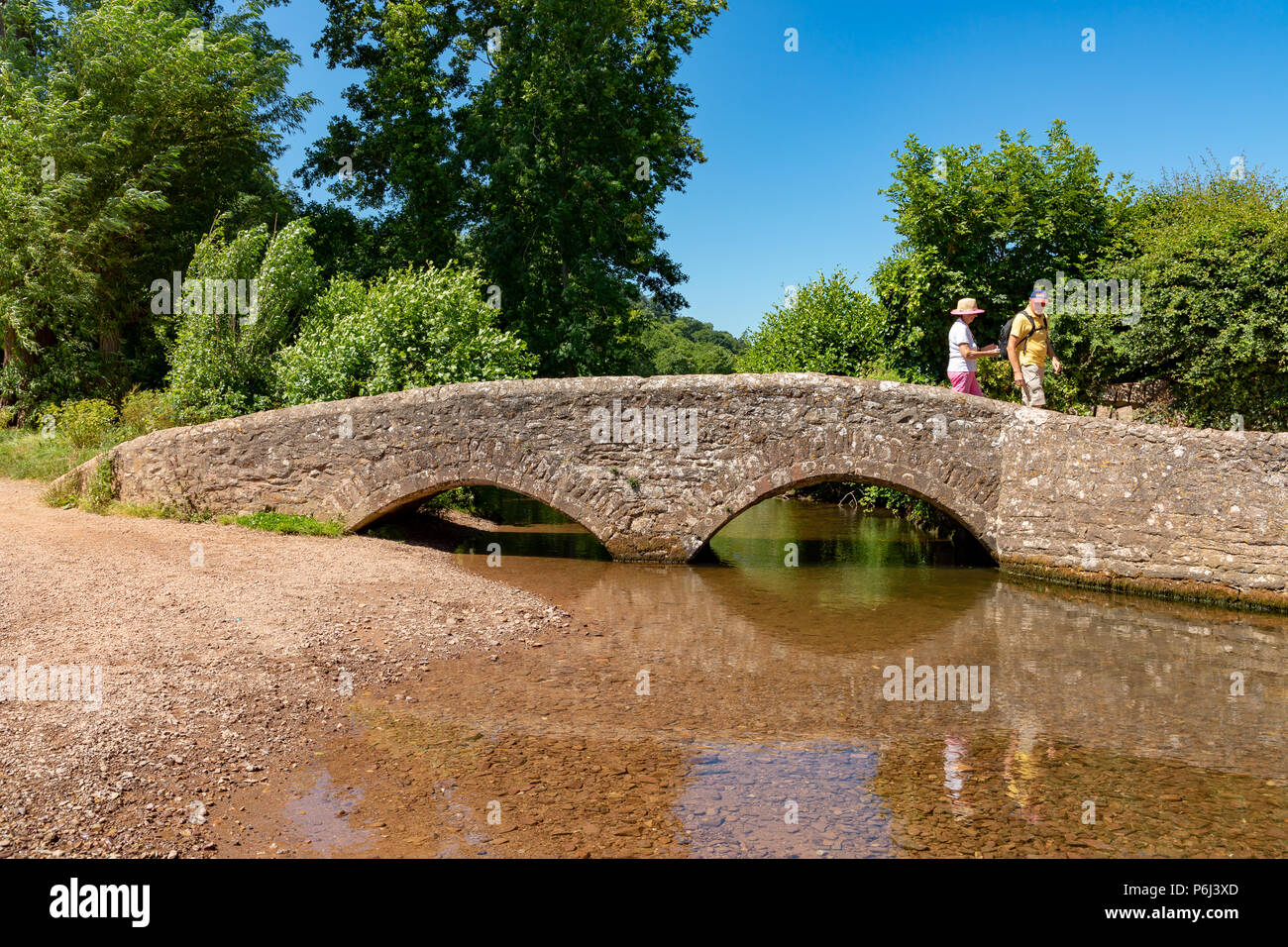 Gallox bridge dunster hi-res stock photography and images - Alamy