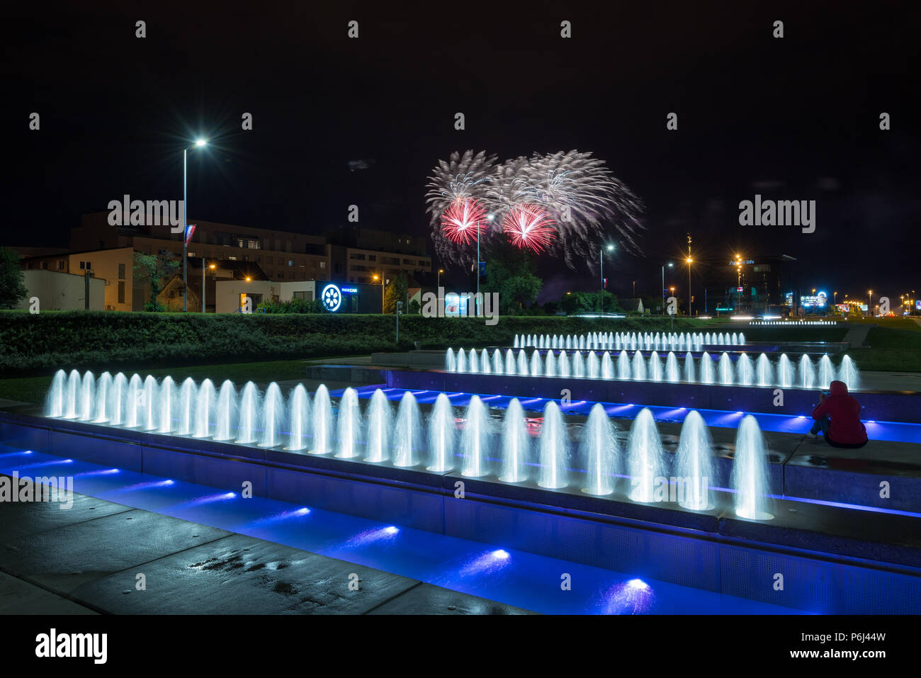 Festival with fireworks hi-res stock photography and images - Alamy