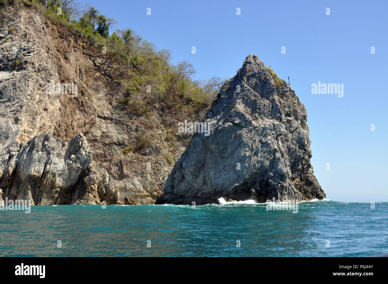 A View of a Cliff from the Ocean Stock Photo - Alamy