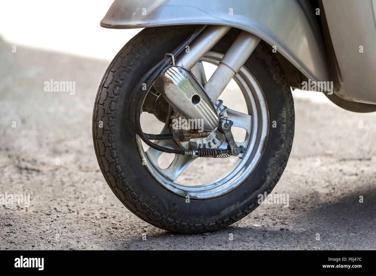 Silver scooter isolated hi-res stock photography and images - Alamy