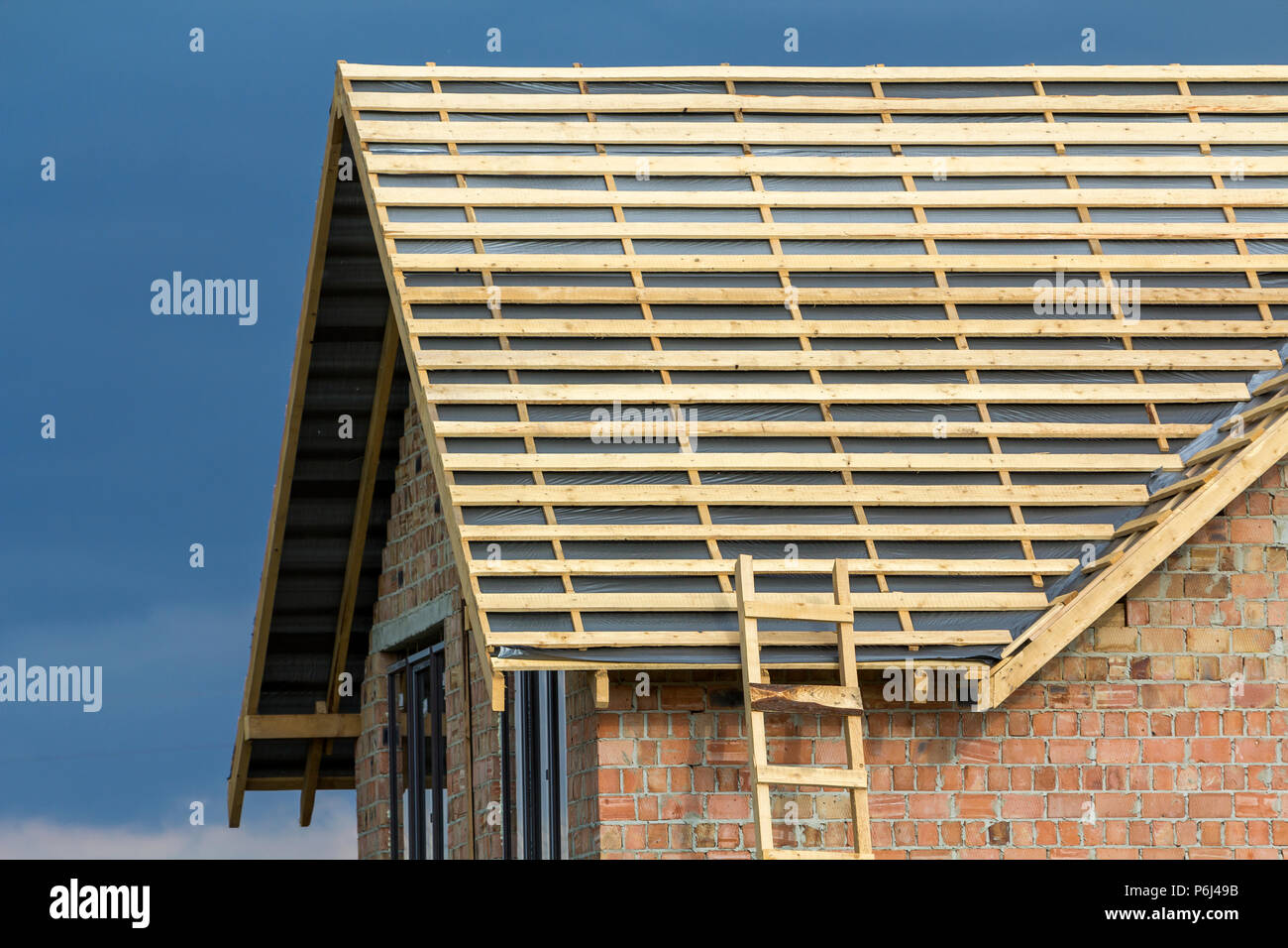 Timber frame and bricks detail hi-res stock photography and images - Alamy