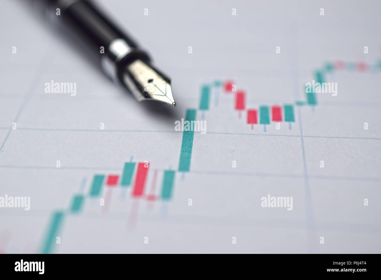 Forex chart on white background hi-res stock photography and images - Alamy