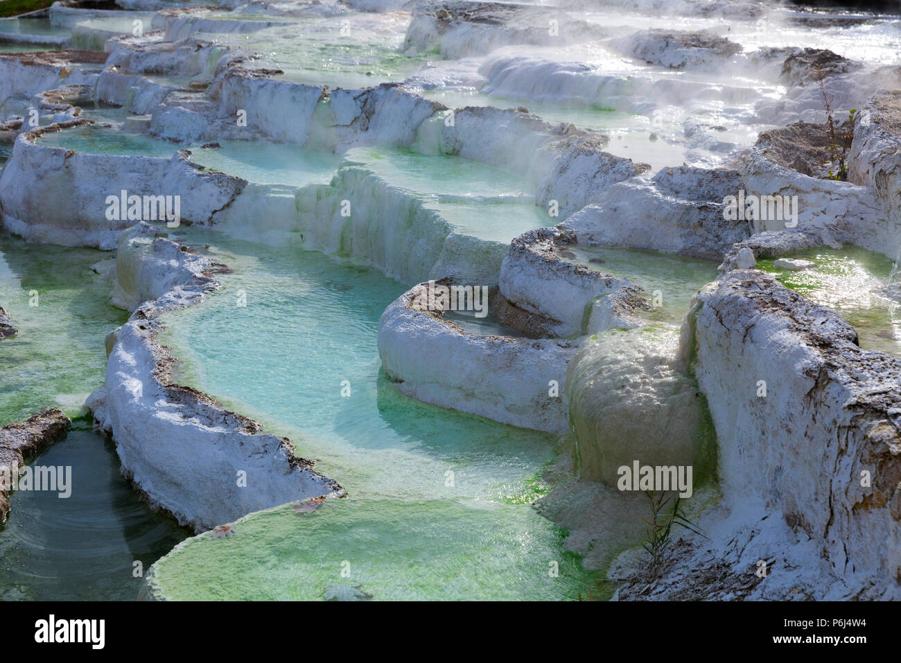 Famous salt hill in Egerszalok thermal spa, Hungary Stock Photo - Alamy