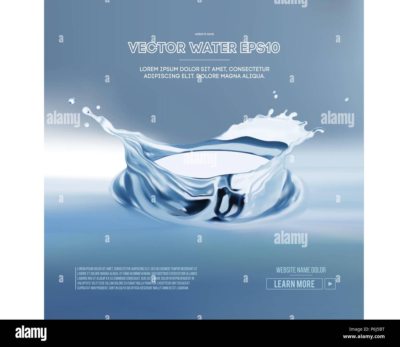 Ocean Water Splash Vector