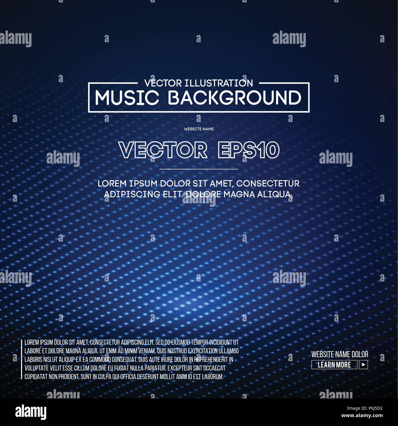 Music abstract background blue. Equalizer for music, showing sound ...