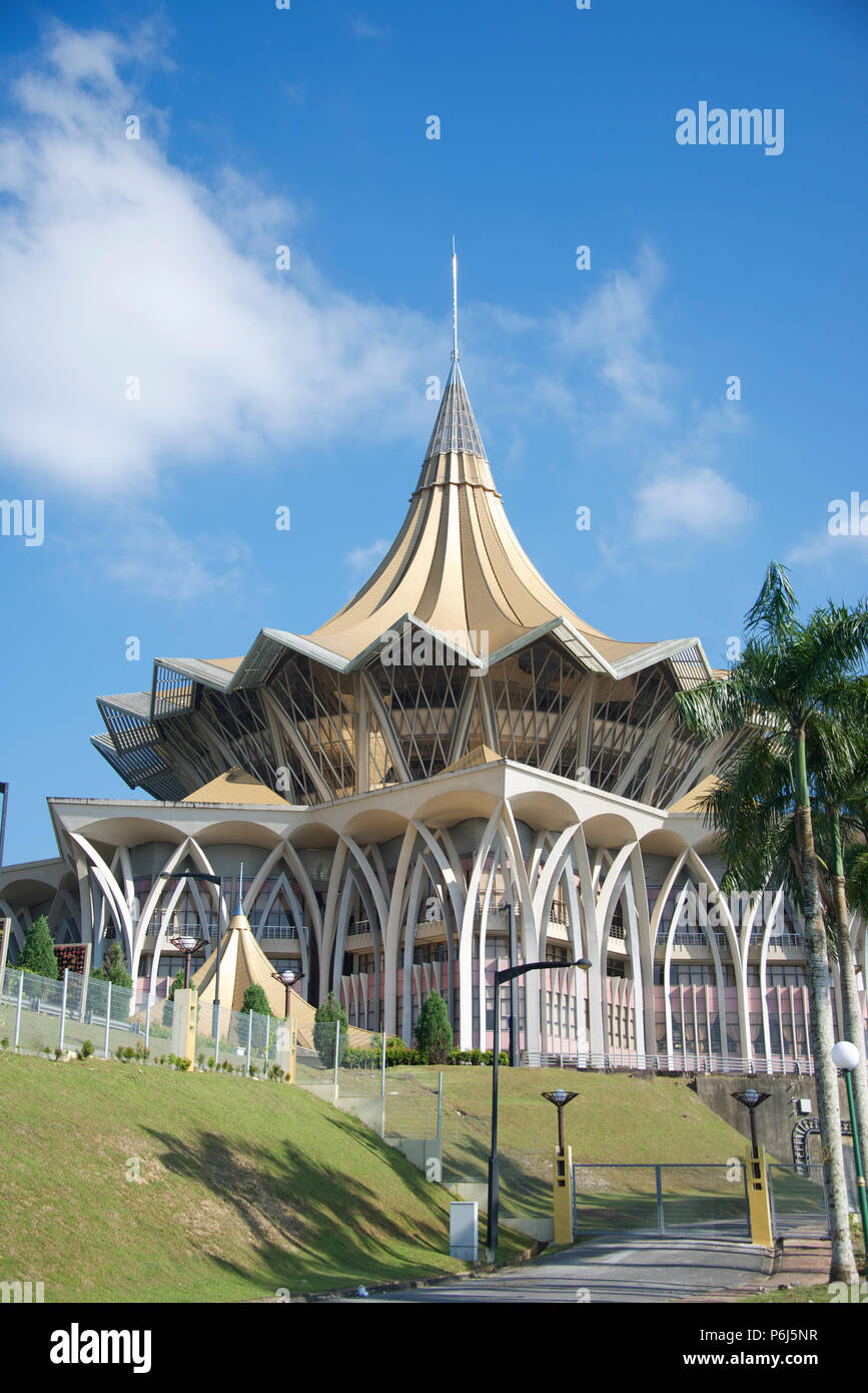 Entrance to Sarawak State Assembly building Kuching Sarawak Malaysia ...