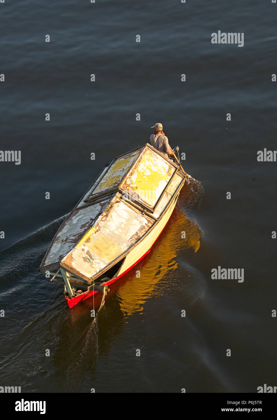 Small paddle ferry Sarawak River Kuching Sarawak Malaysia Stock Photo ...