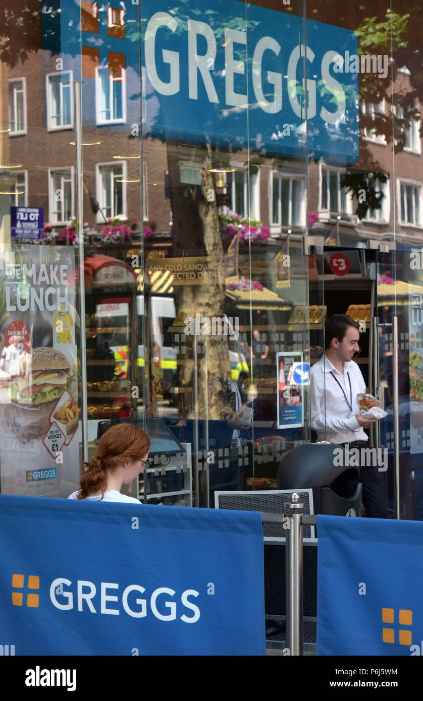 Greggs the baker central london hi-res stock photography and images - Alamy