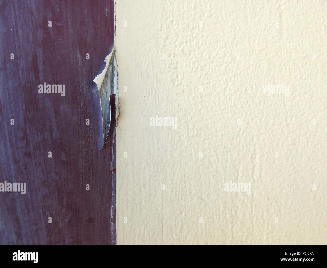 Peeling paint on a wall. Concept: Minimalism in photography Stock Photo ...