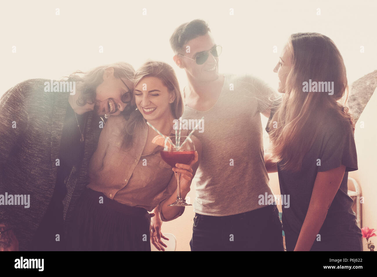 Four women having birthday party hi-res stock photography and images ...