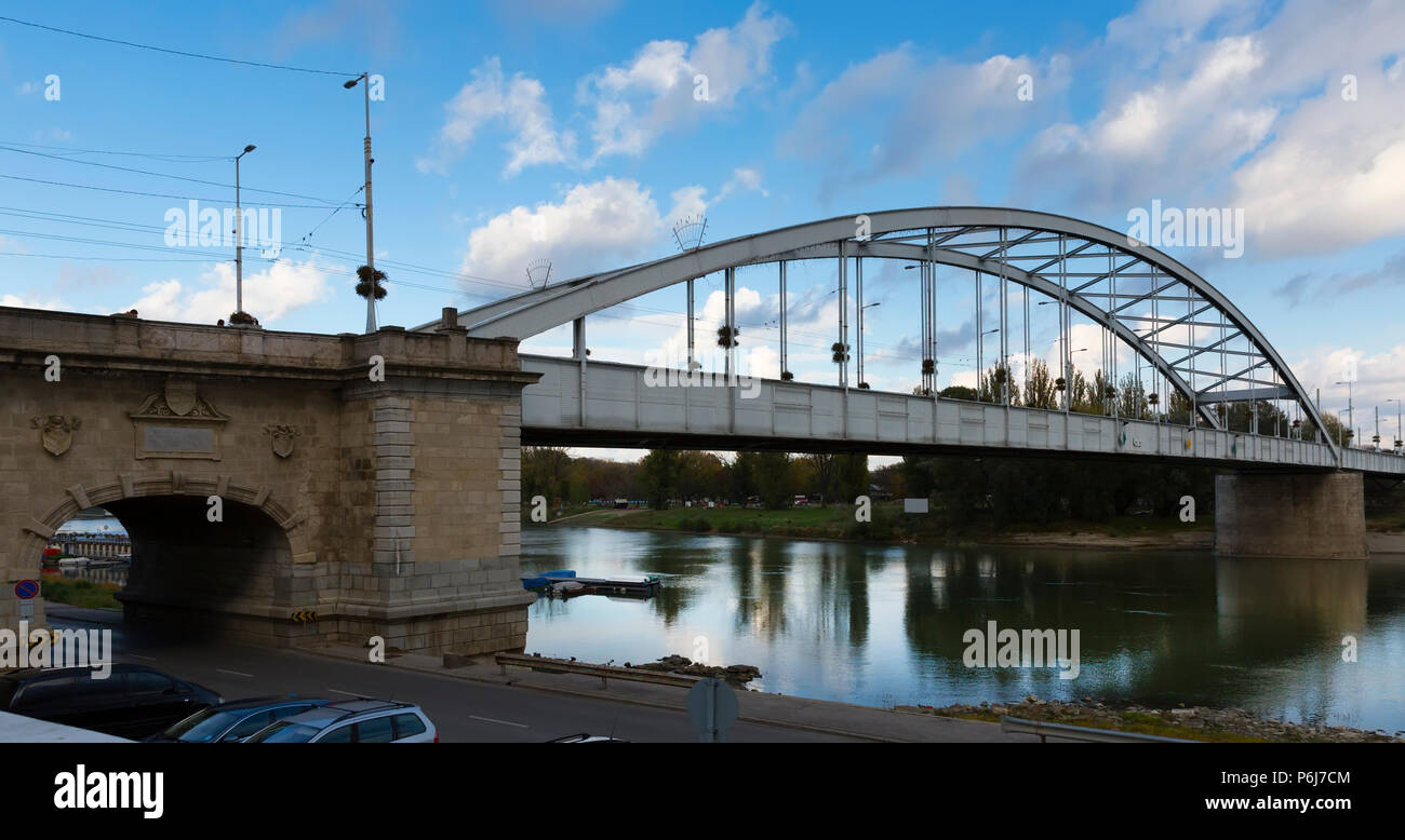 Image of Bridge on Tisza in hungarian city Szeged outdoors Stock Photo ...