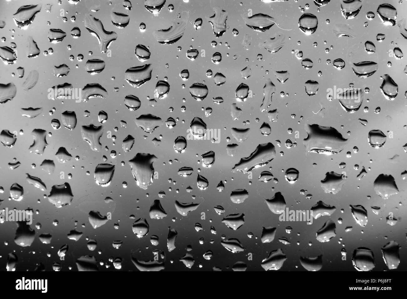 Water drops on glass window Stock Photo - Alamy