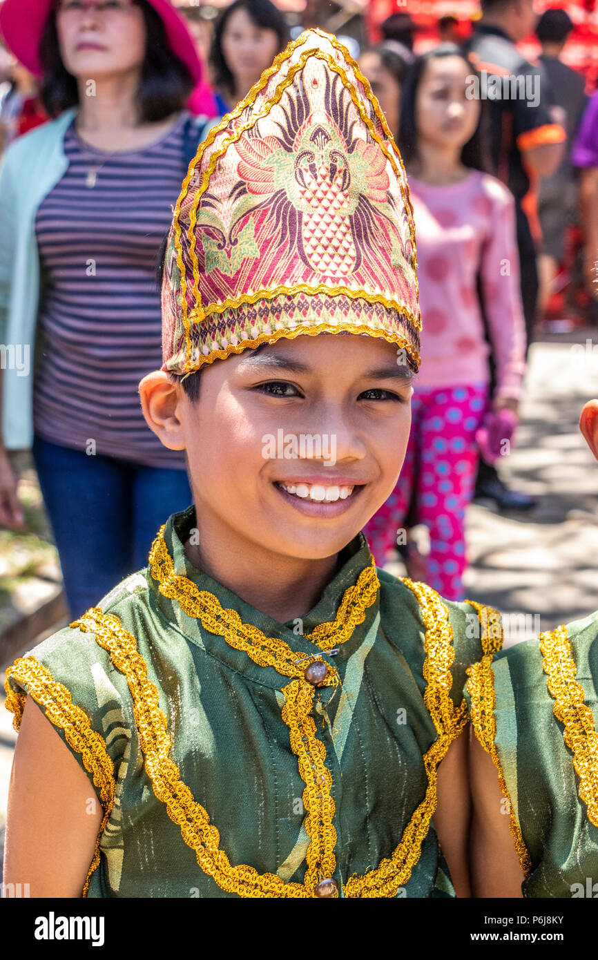 People in local costume on the first day of the Harvest Festival 2017 ...