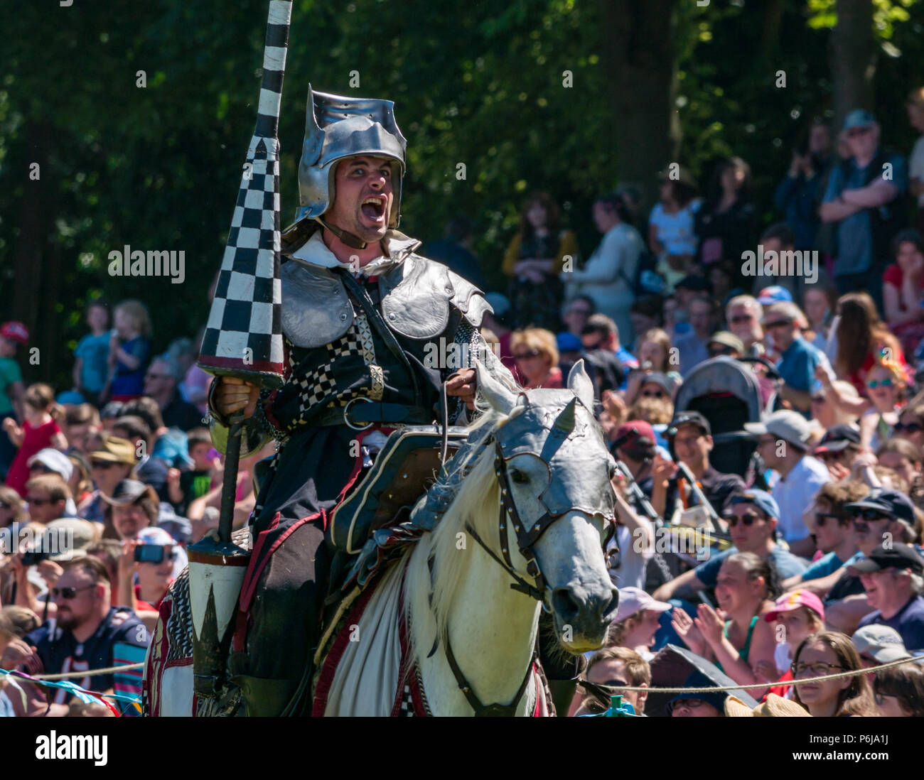 Horse knight medieval hi-res stock photography and images - Alamy