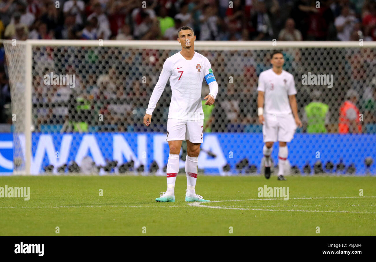 Sochi, Russia. 30th June, 2018. Fußball: Football World Cup, Uruguay vs ...