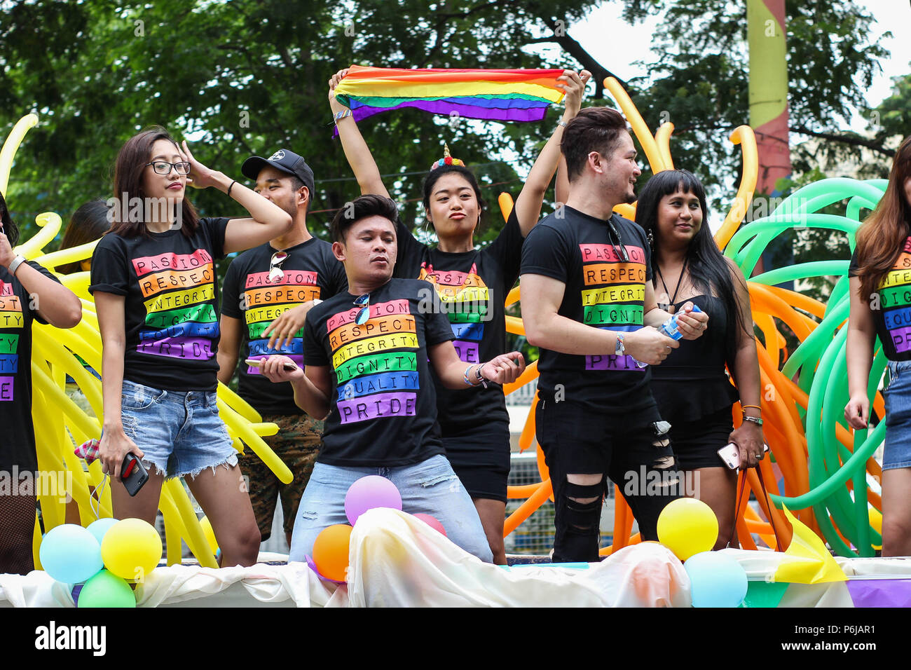 Manila, Philippines. 30th June, 2018. Participants dancing in their ...
