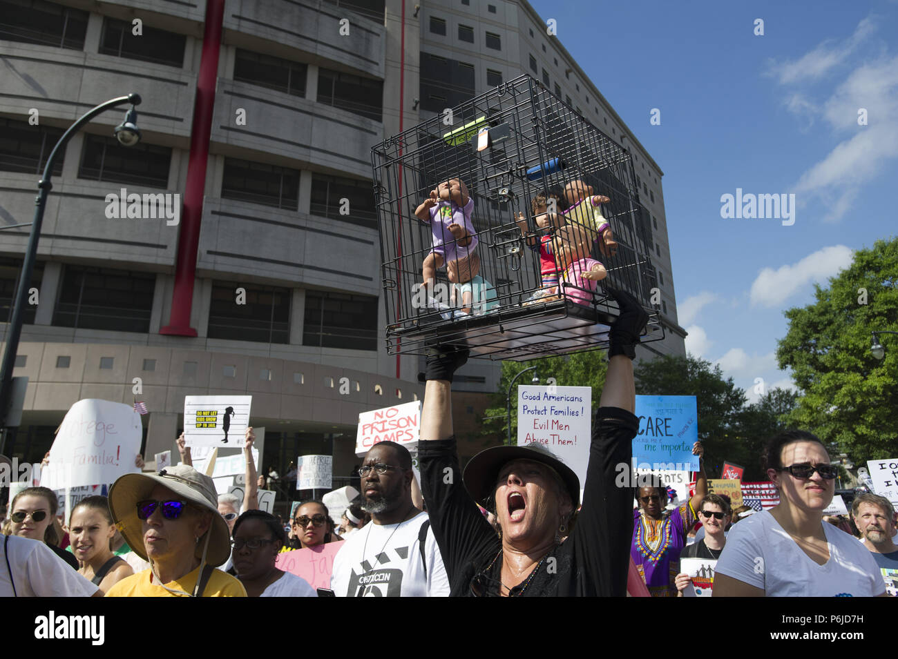 Atlanta, GA, USA. 30th June, 2018. Several thousand people gather ...