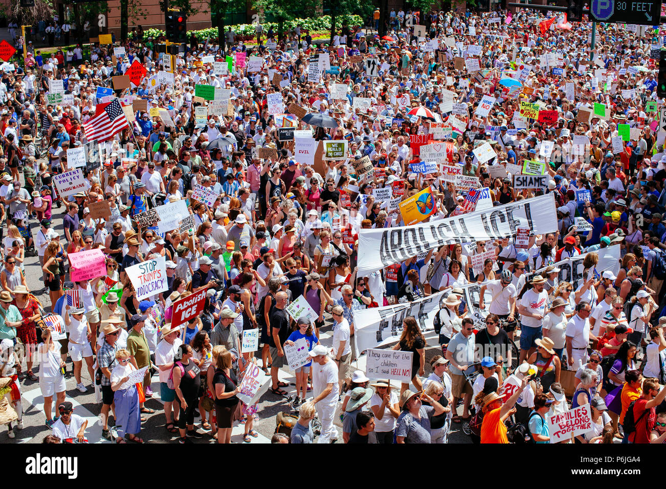 Minneapolis, USA. 30th Jun, 2018. Thousands met at the Minneapolis ...