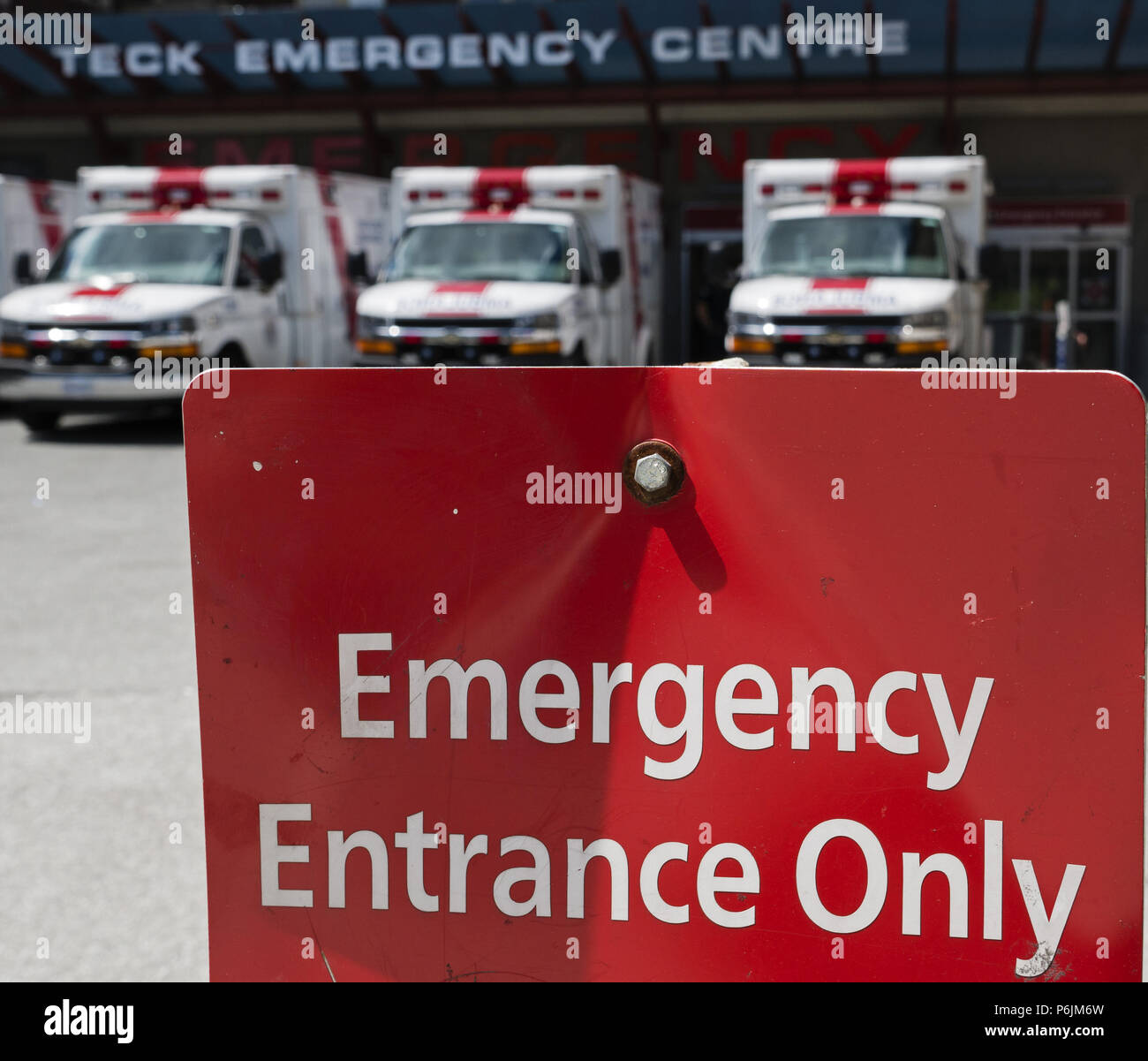 Vancouver, British Columbia, Canada. 25th June, 2018. BC Ambulance ...